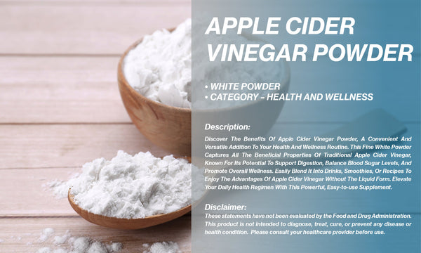 Apple Cider Vinegar Powder in New Jersey – BULK INGREDIENT FACTORY